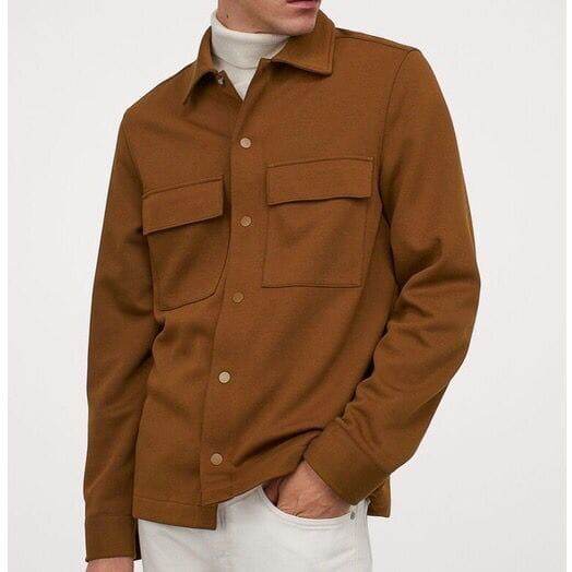 Shacket Jacket Fleece Jacket Men Semi Parka Trucker | Lazada PH