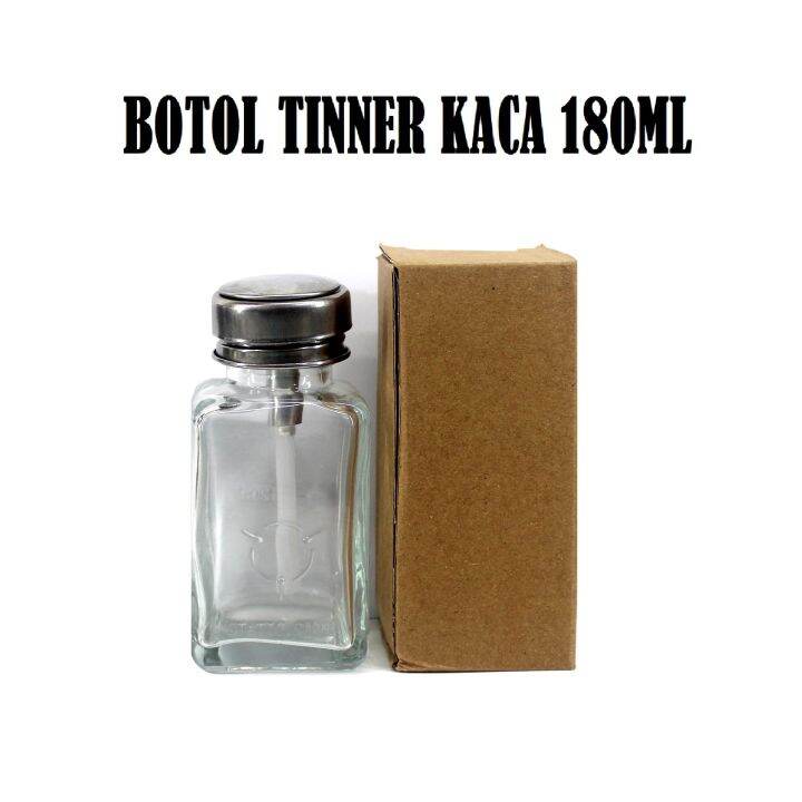 BOTOL TINNER KACA 180ML CODY TEMPAT CAIRAN KACA TINER | Lazada Indonesia