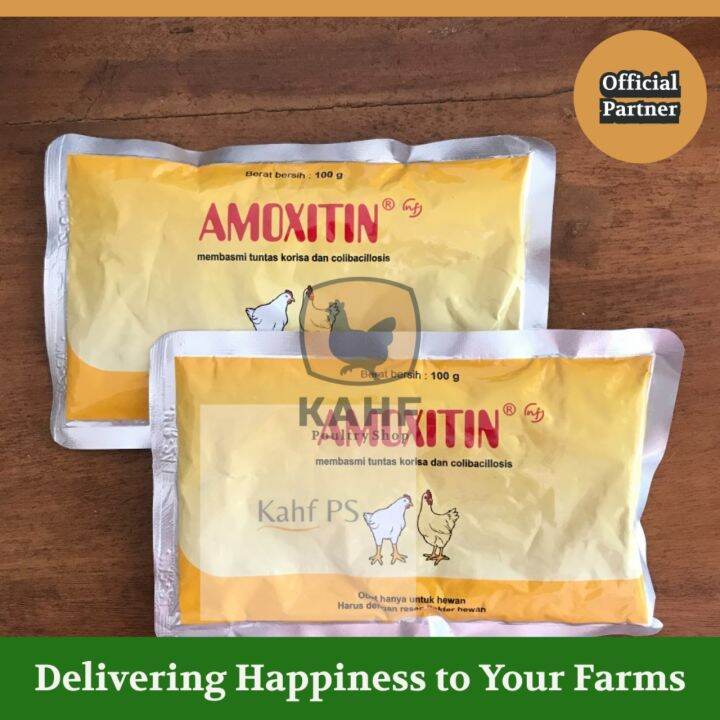 [KAHF PS] Amoxitin 100 gram - Obat Korisa dan Coli pada Unggas | Lazada ...