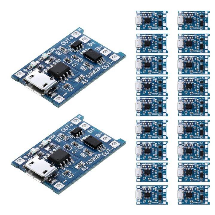20 Pieces Charging Module Battery Charging Board with Battery ...