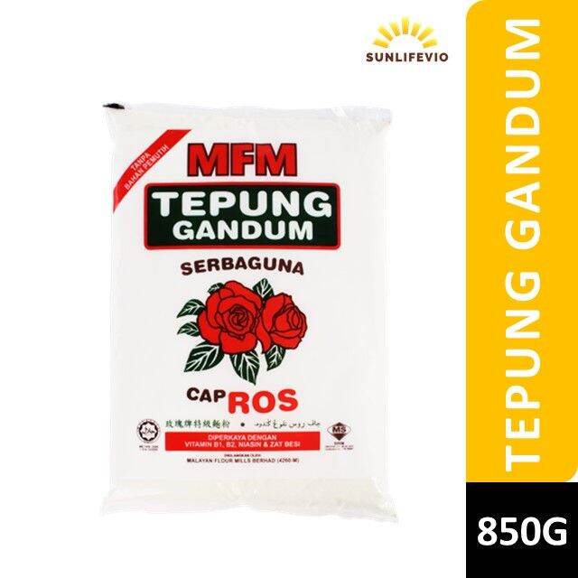 MFM TEPUNG GANDUM CAP ROS 850GM | 红玫瑰花牌中筋面粉 850GM | Lazada