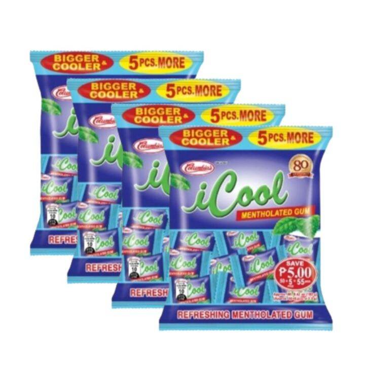 Icool Mentholated Gum 165g - Pack of 4s | Lazada PH