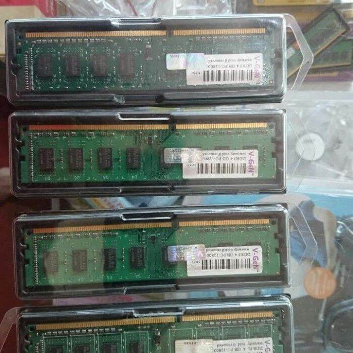 RAM V-GEN Vgen 4GB DDR3 Pc 12800/10600 LONG-DIMM UNTUK PC/DESKTOP ...