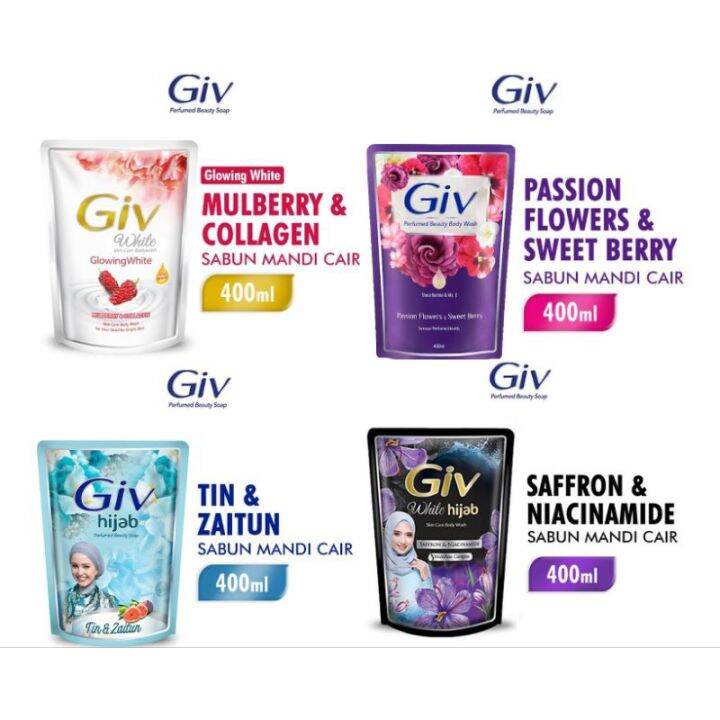 GIV BODY WASH SABUN CAIR REFILL 400ml | Lazada Indonesia