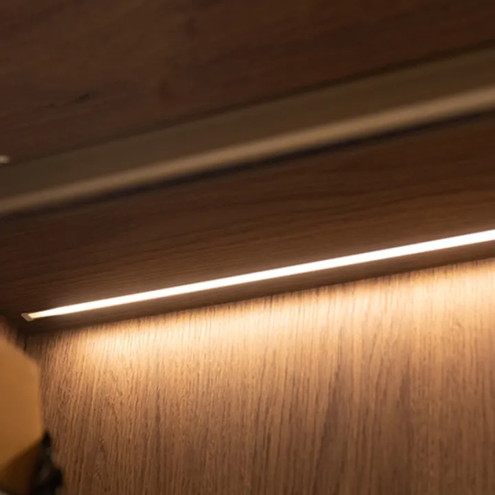 12VDC 50cm 20inch LED Recessed Aluminium Strip Light 2W 6W 9W Built In ...