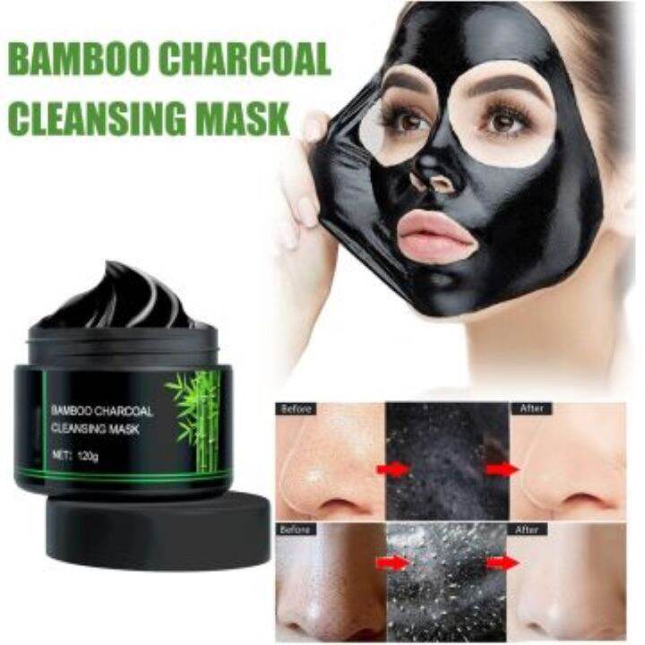 120g Bamboo Charcoal Cleaning Mask Blackhead Remover Nose Face Mask New ...