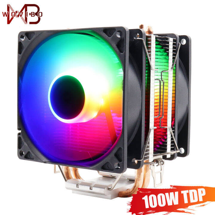 Silent CPU Cooler Fan 90mm 3PIN For In LGA 775 1150 1151 1156 1156 1200 ...