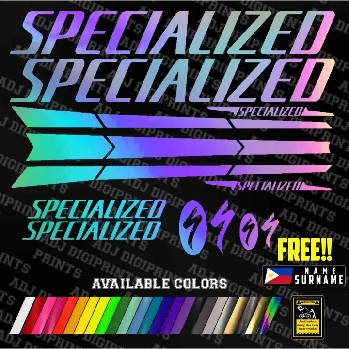 Specialized Bike Frame Decals Stickers Mtb Special Colors | Lazada