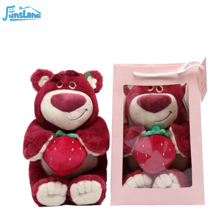 FunsLane ตุ๊กตาตุ๊กตาผ้าตัวการ์ตูนตุ๊กตาของเล่นน่ารักรูปหมีสตรอเบอรี่ ...