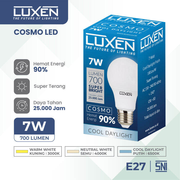 Luxen Cosmo LED Bulb 7 Watt | Lazada Indonesia