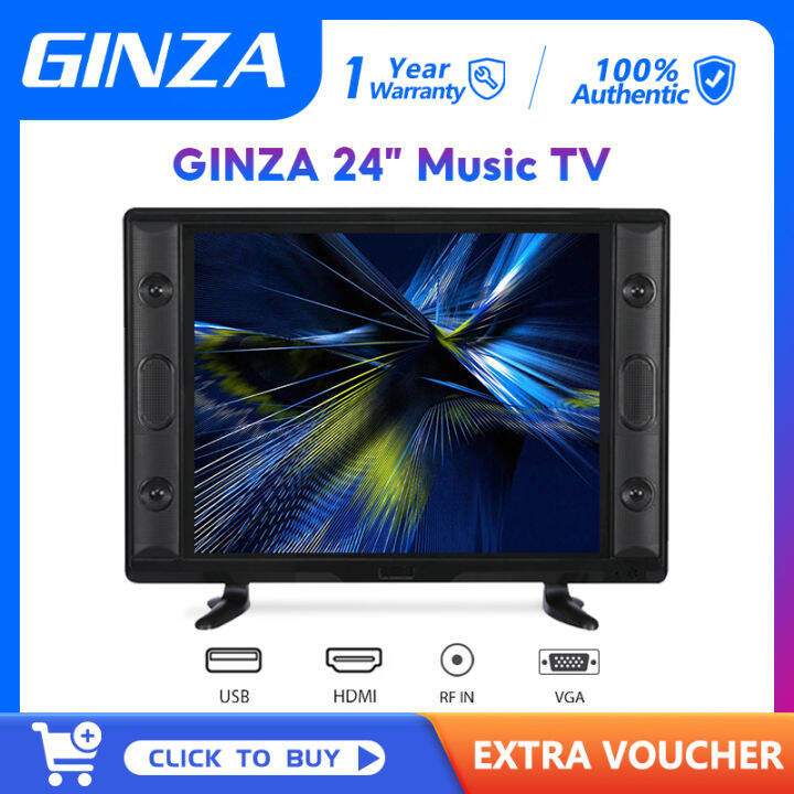 ( TV Stand ) GINZA 22 inch TV 24inch LED TV TV flat screen on sale Full HD Ultra-Slim | Lazada PH