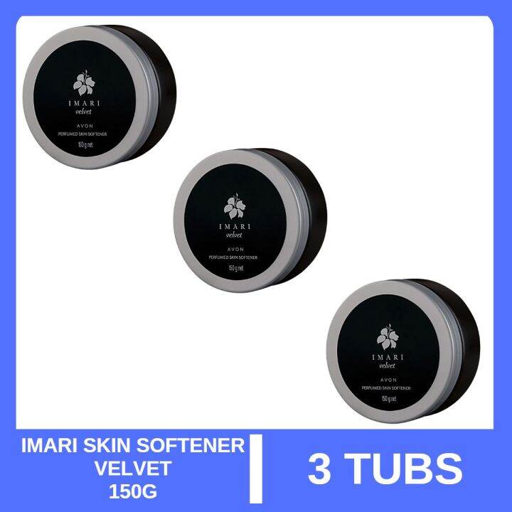 AVON IMARI Velvet Perfumed Skin Softener 150g ( 3 TUBS ) | Lazada PH