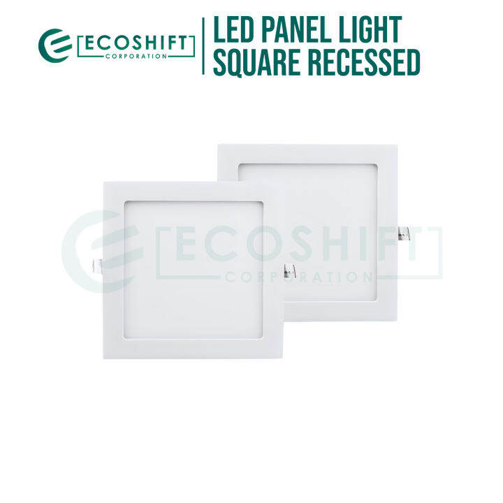 EcoShift 3W 6W 12W 18W 12W Recessed Type Square LED Panel Light | Lazada PH