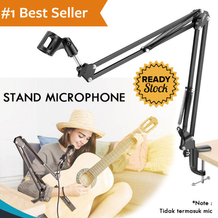 Condenser Microphone Suspension Boom Scissor Arm NB37 Stand Mic Meja ...