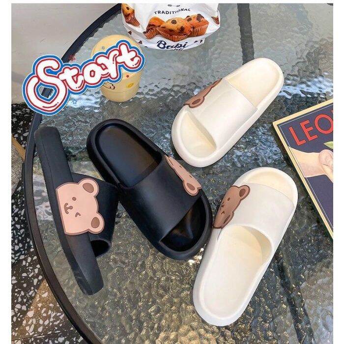 SENDAL VIRAL SLOP TEBAL IMPORT BERUANG EVA RUBBER | Lazada Indonesia