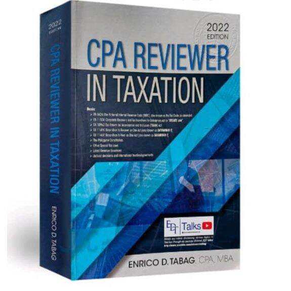 Immediate delivery CPA Reviewer in Taxation - 2022 Edition by Enrico D ...
