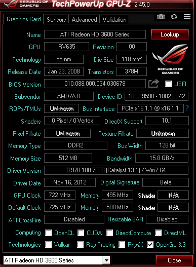 VGA ATI Radeon 3600 SERIES | Lazada Indonesia