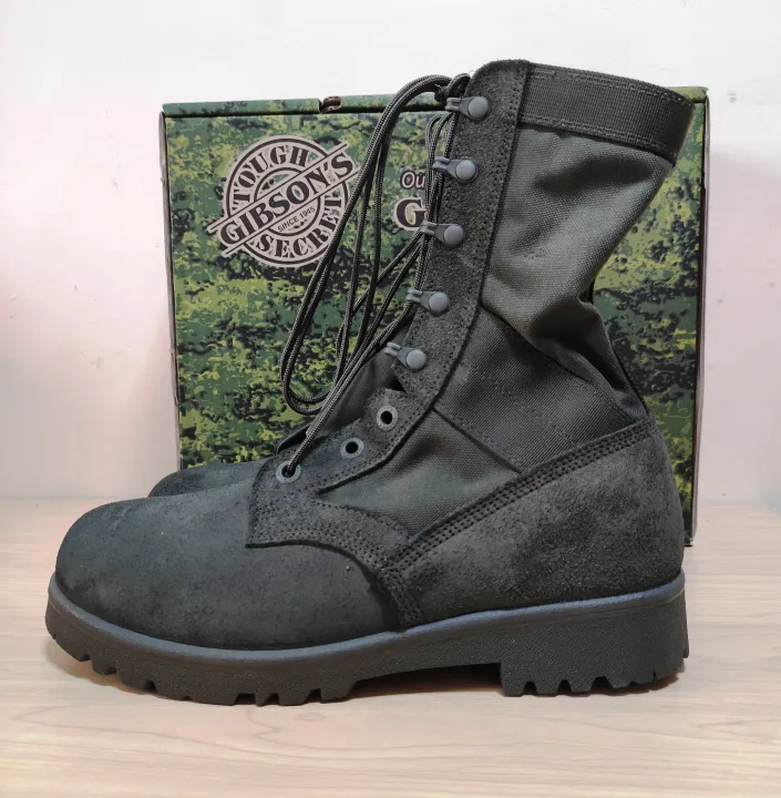 GIBSON 'S COMBAT BOOTS SUEDE THERMOPLASTIC POLYURETHANE (TPU) FOR FIELD ...