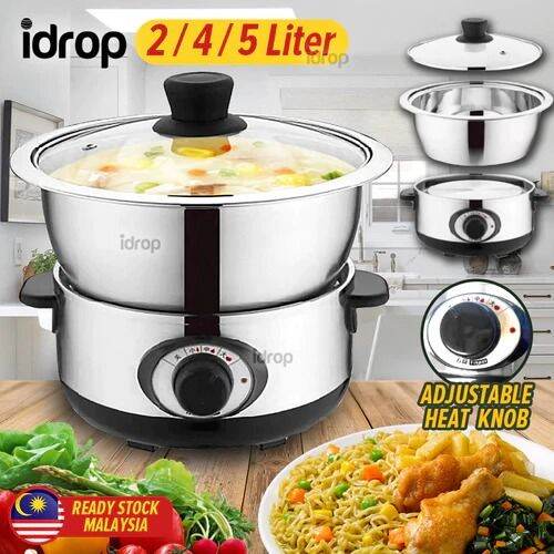 [Creative] [ 2L / 4L / 5L ] Cooker Pot Multifunctional Electric Cooking ...