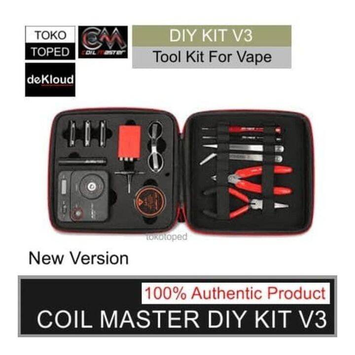 Authentic Coil Master DIY KIT V3 alat tas vape lengkap original tool ...