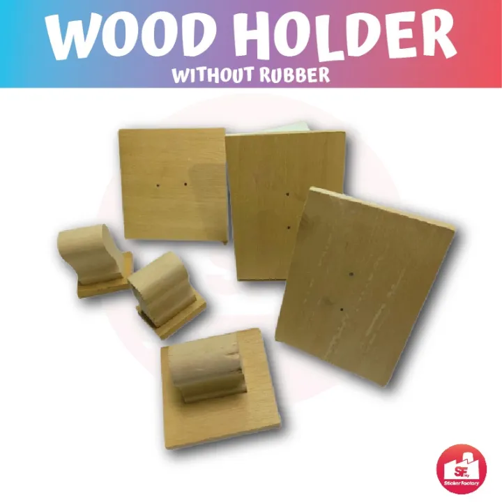 Wooden Stamp Mount handle Pemegang Kayu Cop Getah WITHOUT POLYMER | Lazada