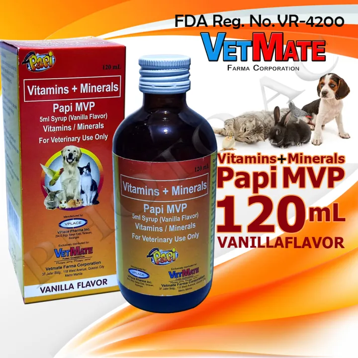 Papi MVP Vitamins and Mineral Syrup(Vanilla Flavor)-120ml | Lazada PH