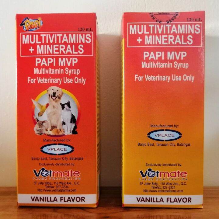 [VETKLIX] 2 box of 120ml PAPI MVP Multivitamins with Vit D3 Food ...