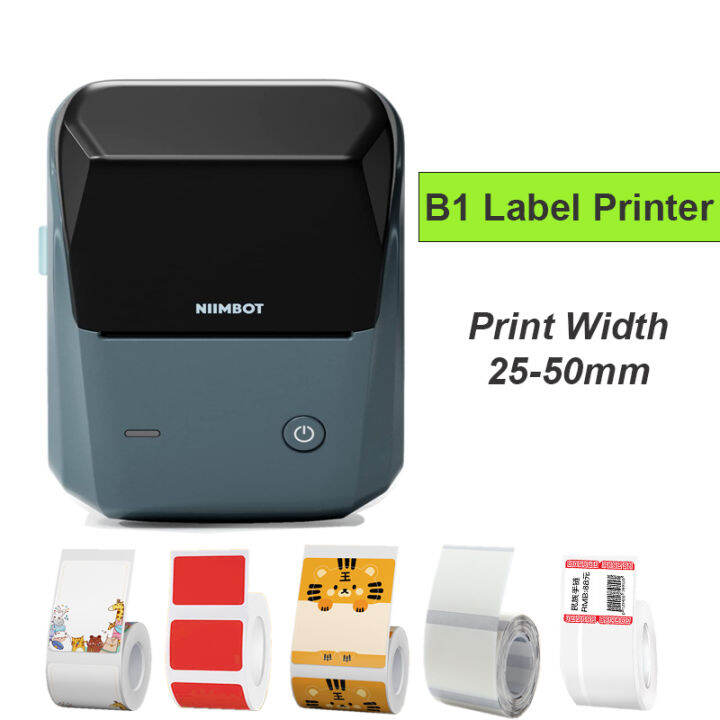 Niimbot B1 label printer Portable Pocket Label Maker Bluetooth Thermal Label Printer Self ...
