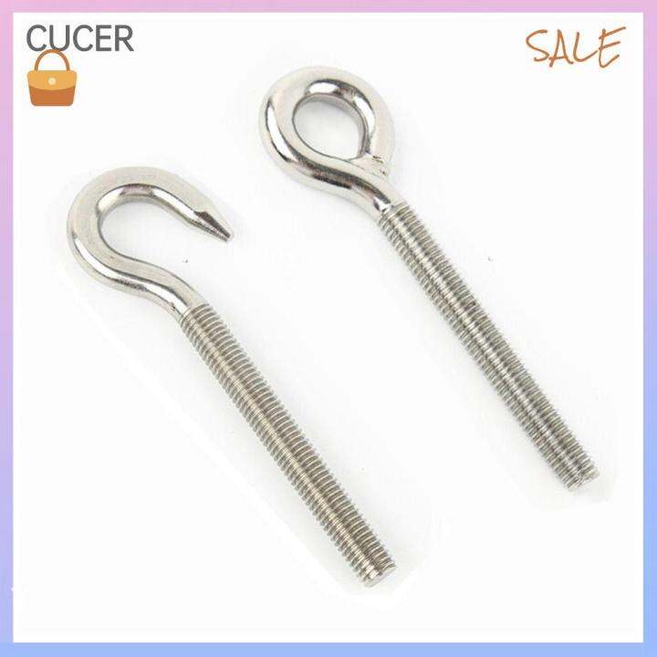 CBT 1Pc 304 Stainless Steel Sheep Eye Screw Suspension Fasteners Tools Hanging Hook Durable M4 ...