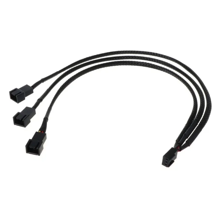 12V 30CM 3Pin Fan PWM 1 to 3 Way Power Supply Extension Cable Y ...