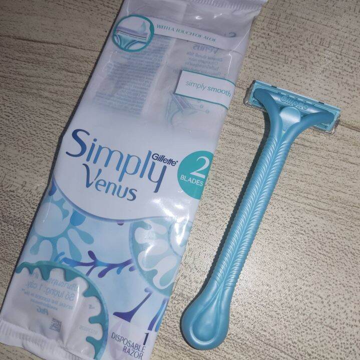 Gillette Simply Venus 2 Blade Disposable Razor Shave With A Touch of ...