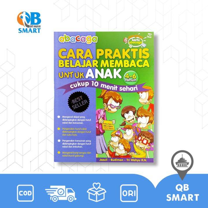 Buku Anak TK Paud Belajar Membaca Abacaga Cara Praktis Belajar Membaca ...