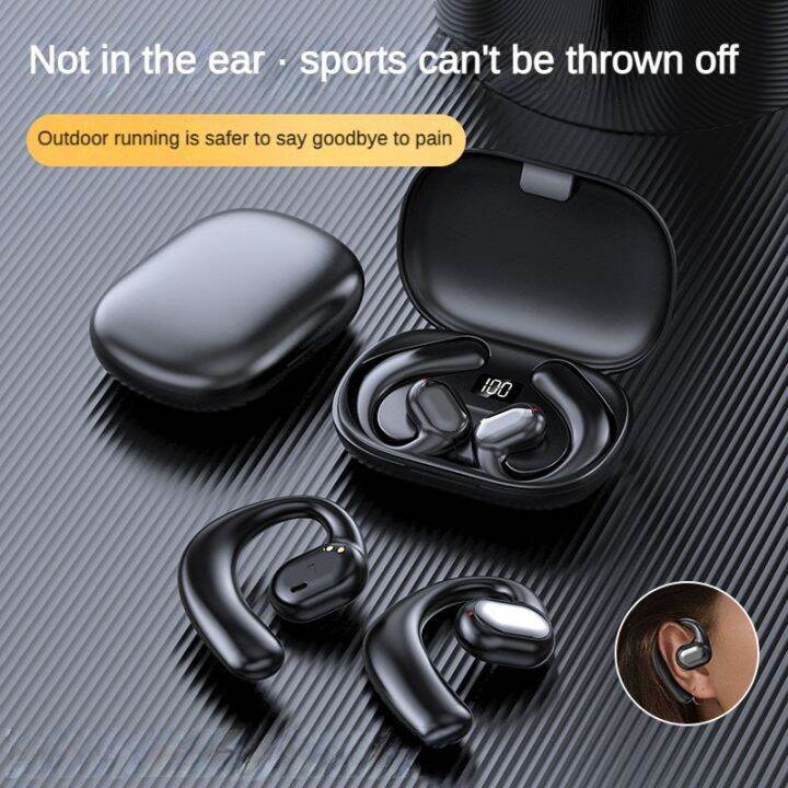Popular Bl35 Bluetooth Headset Binaural Digital Display Ear-Mounted Outdoor Non in-Ear Music ...