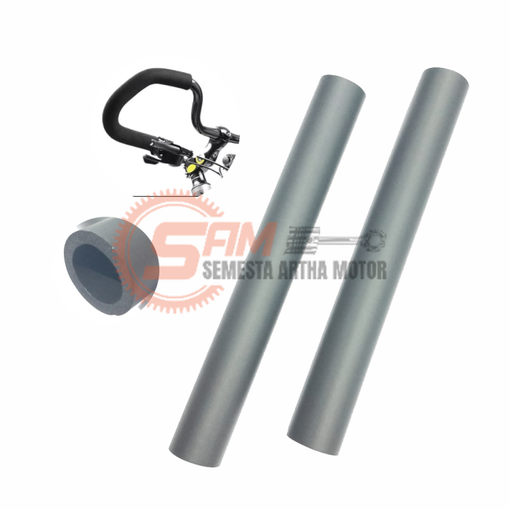 Busa Stang Universal Motor Sepada Handle Grip Hanfad Hitam Polos Empuk ...