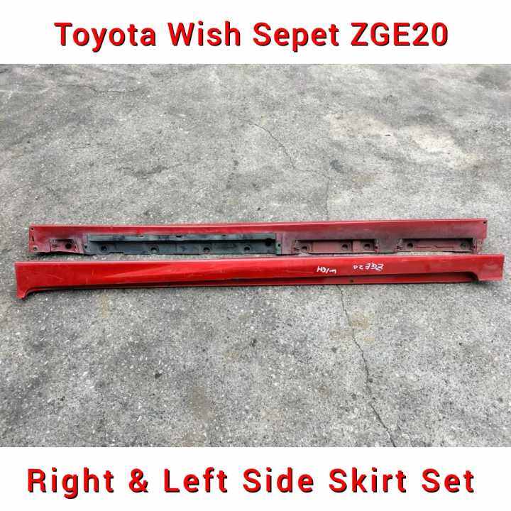 🇯🇵🇯🇵 Toyota Wish Sepet ZGE20 Side Skirt Set / Side Panel / Magat ...