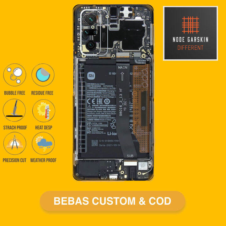 Garskin Skin Xiaomi Redmi Note 10 Pro Fullbody - Bisa Custom - Mesin ...