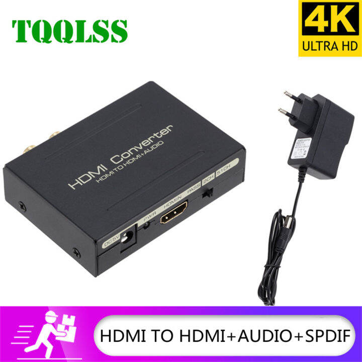 TQQLSS Audio Extractor Converter To HDMI-compatible SPDIF Optical RCA ...