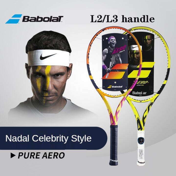 Genuine Babolat Nadal PURE AERO RAFA L2 Grip Carbon Fiber Professional ...