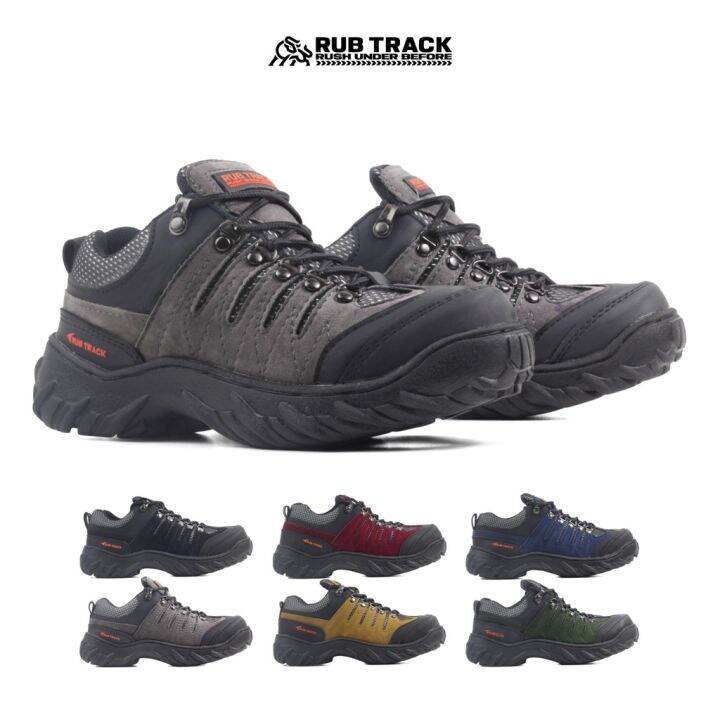 SEPATU SAFETY BOOTS PRIA LUCID X RUBTRACK TRACKING HIKING GUNUNG ...