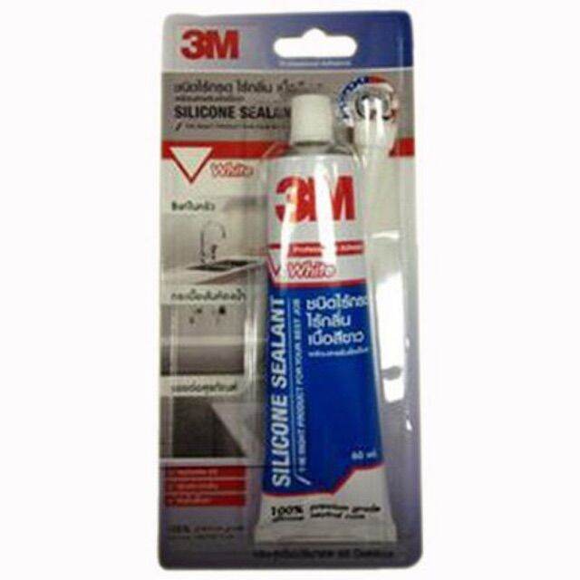 ( Pro+++ ) ซิลิโคนชนิดไร้กรดป้องกันกันเชื้อรา 3M 60 มล. สีขาว ราคา ...
