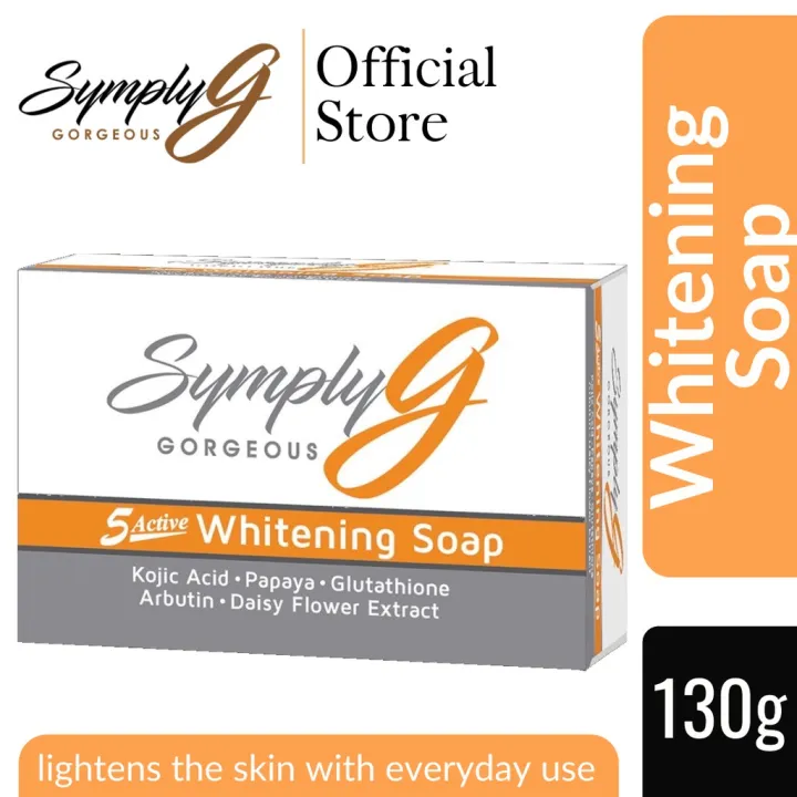 Symply G 5 Active Whitening Soap 130g (Simply G) | Lazada PH
