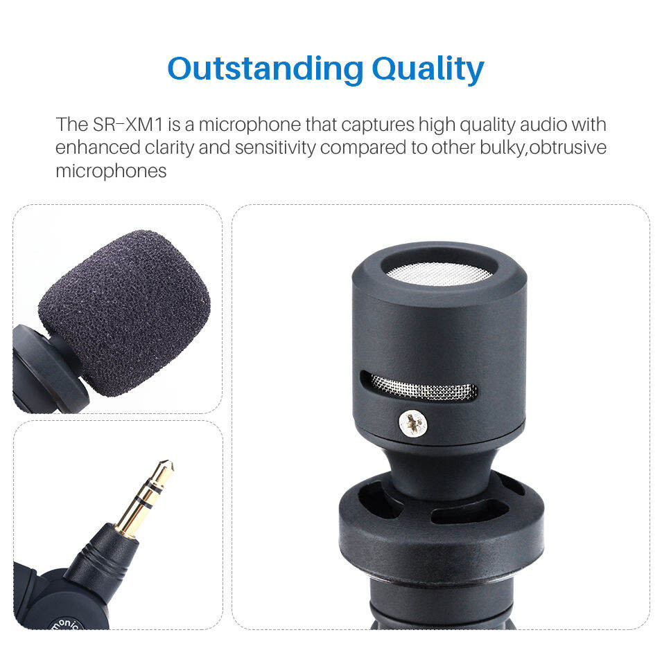 Saramonic SR-XM1 3.5mm Wireless Microphone GoPro Vlog Video Mic for ...