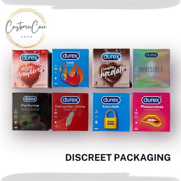 Durex Condom Strawberry Chocolate Love Invisible Pleremax Performa ...