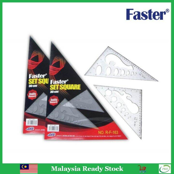 Faster Set Square Ruler 30cm | Lazada