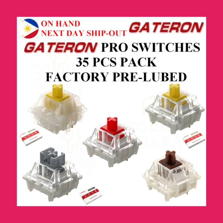 Gateron Pro 35 pcs box G-Pro Gateron Pro 2.0 Milky Yellow Yellow White ...