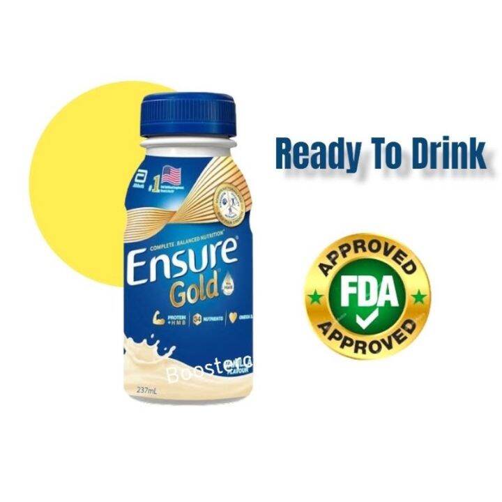 ENSURE GOLD READY TO DRINK VANILLA FLAVOR 237ML | Lazada PH