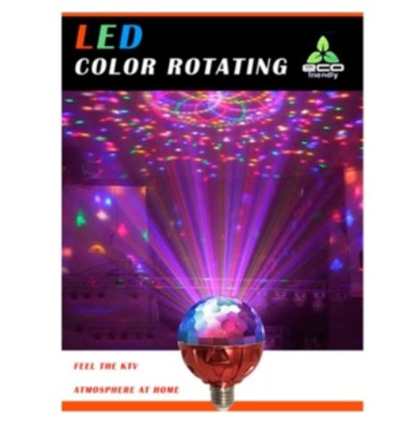 LED COLOR ROTATING STAGE LIGHT DISCO CRYSTAL RANDOM COLOR | Lazada PH