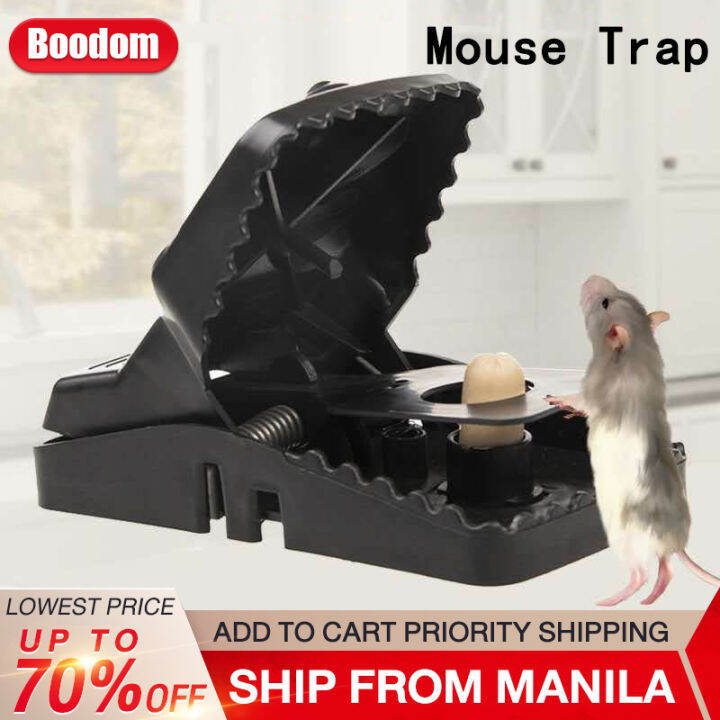 Reusable Rat Trap Catching Mice Mouse Trap Spring Rodent Trap-Easy ...