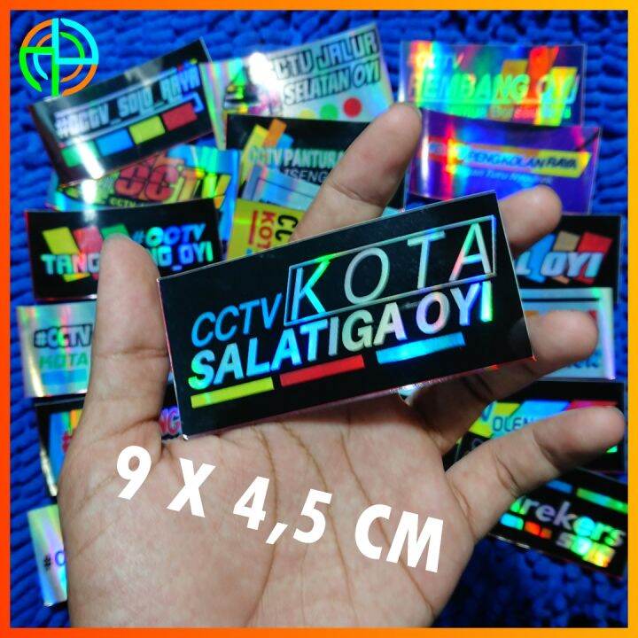 (Dapat 10 lembar) Gambar Berbeda Hologram Stiker Costum CCTV TRUK ...