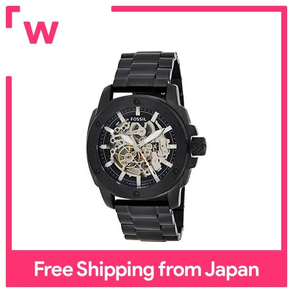 Fossil Men's Modern Machine ME3080 Black Stainless-Steel Automatic ...